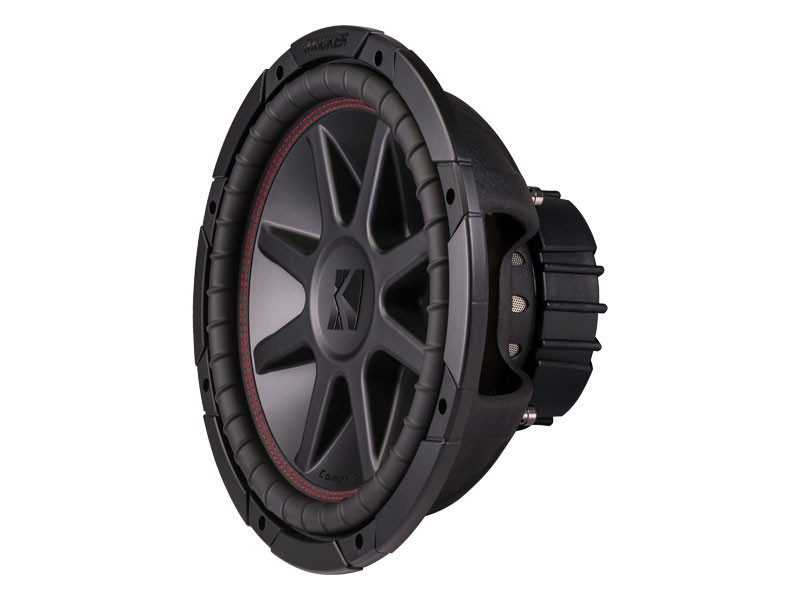Kicker CVR12 CompVR 12-Inch (300mm) Subwoofer, 2-Ohm DVC Bundle ...