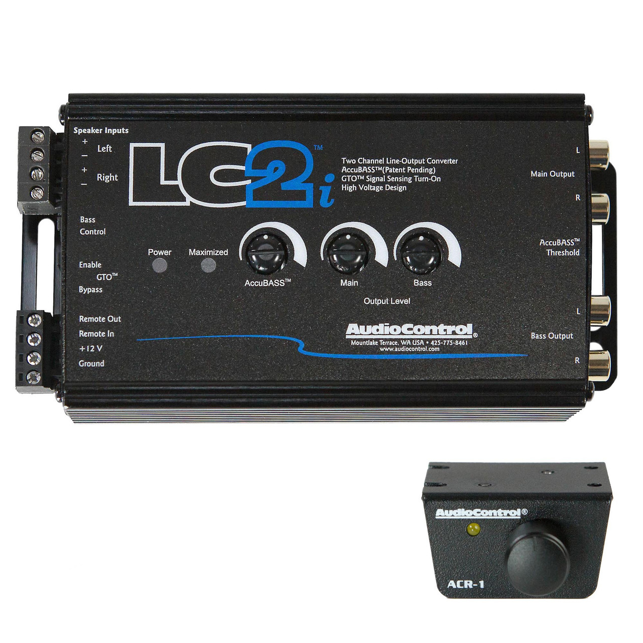 AudioControl LC7i 6 Channel Line Output Converter with Accubass & ACR-1 ...