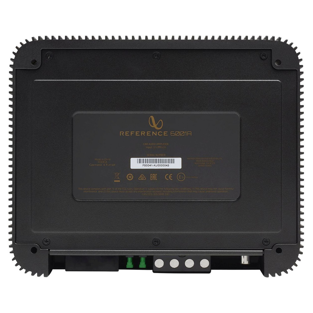 Infinity Reference-6001A Reference Series Mono, 600w X 1 Amplifier With ...