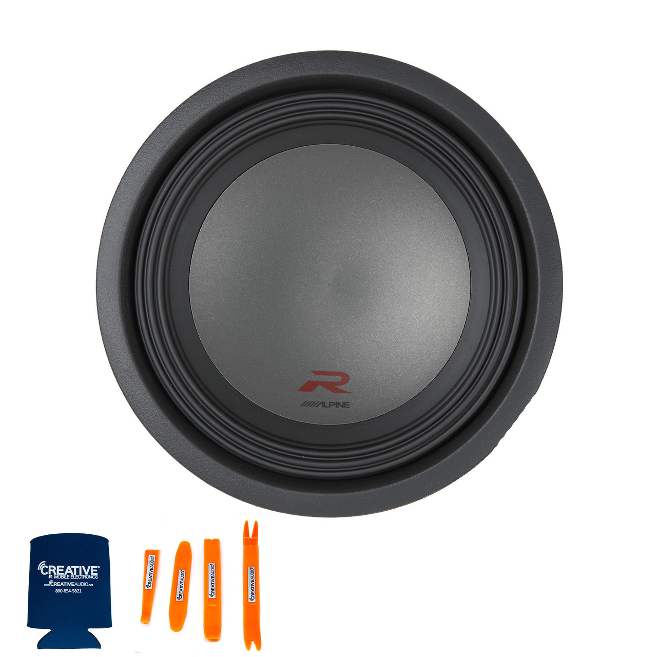 Alpine R-W12D2 12" Subwoofer with KTE-12G.2 12" Speaker Grill ...