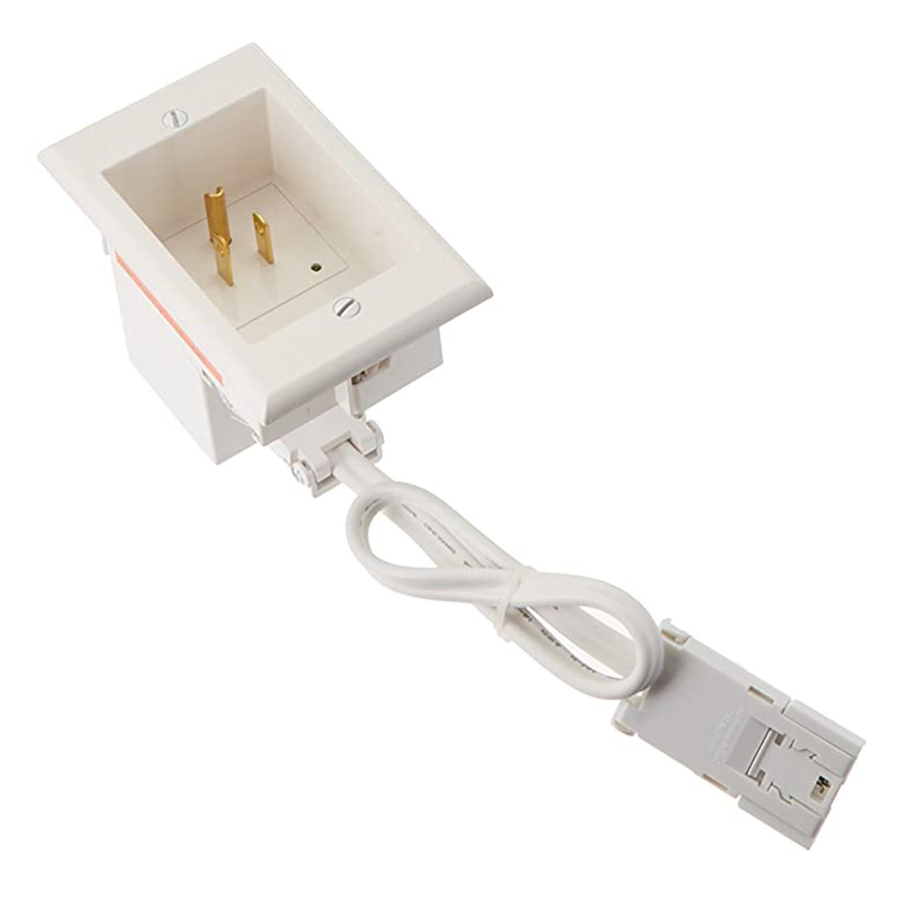 PowerBridge POW-ONE-CK Single Outlet Recessed Power and Cable Managment ...