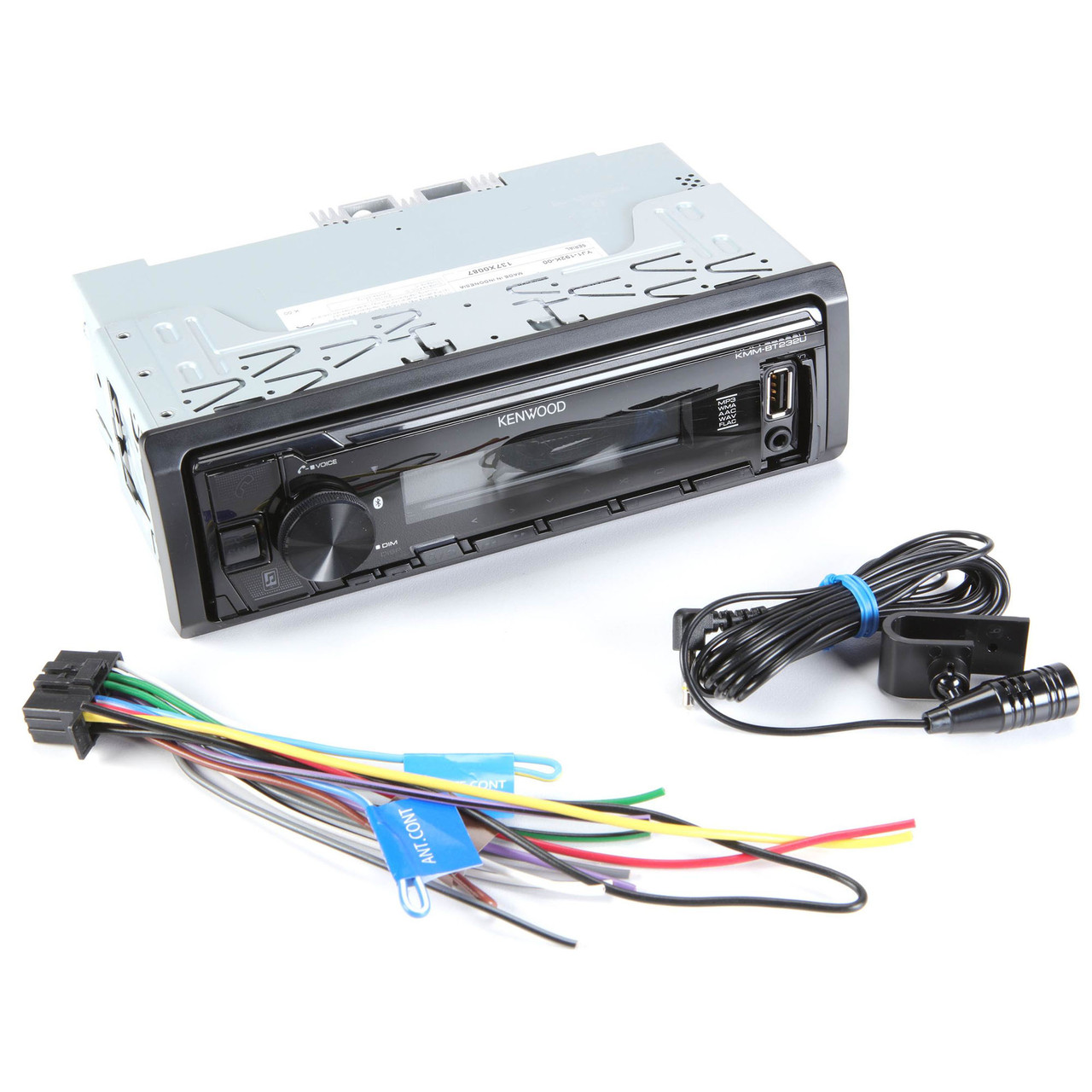 Kenwood KMM-BT232U Single-DIN Digital Media Receiver with Bluetooth ...