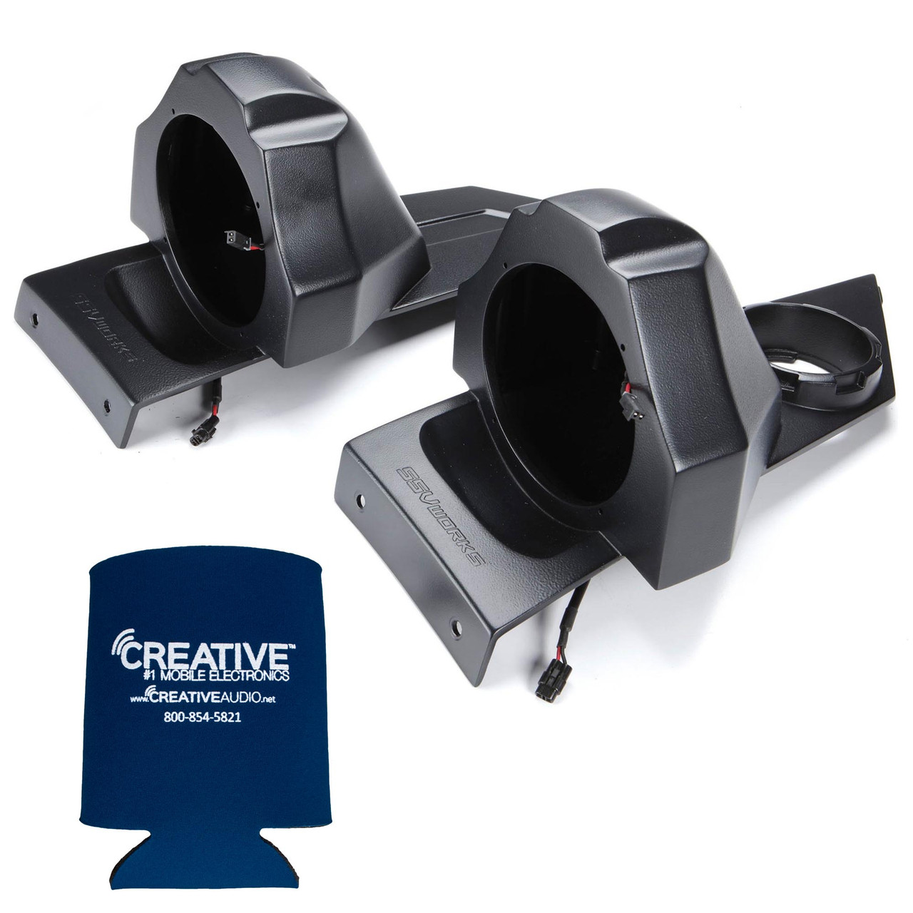 Clarion Marine 6.5-inch RGB LED Speakers and SSV Works SS-B65U Polaris ...