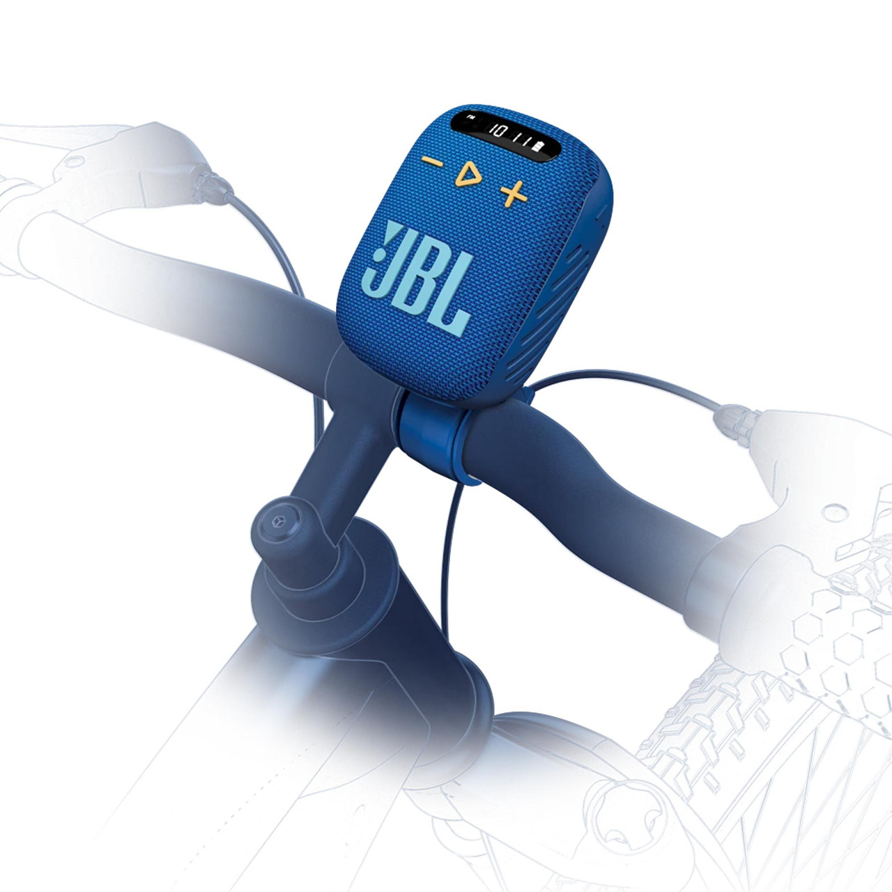 JBL WIND3BLU FM Bluetooth handlebar speaker - BLUE - Creative Audio