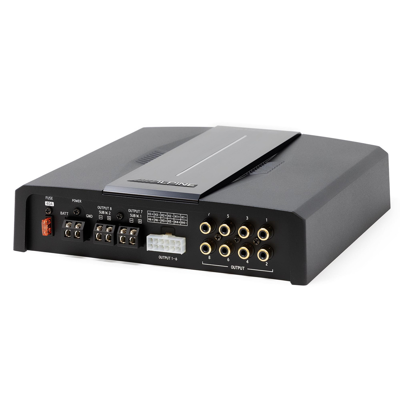Alpine PXE-C80-88 OPTIM8 8-Channel Hi-Res Digital Sound Processor Amplifier - 50W x 6 @ 2Ω ...