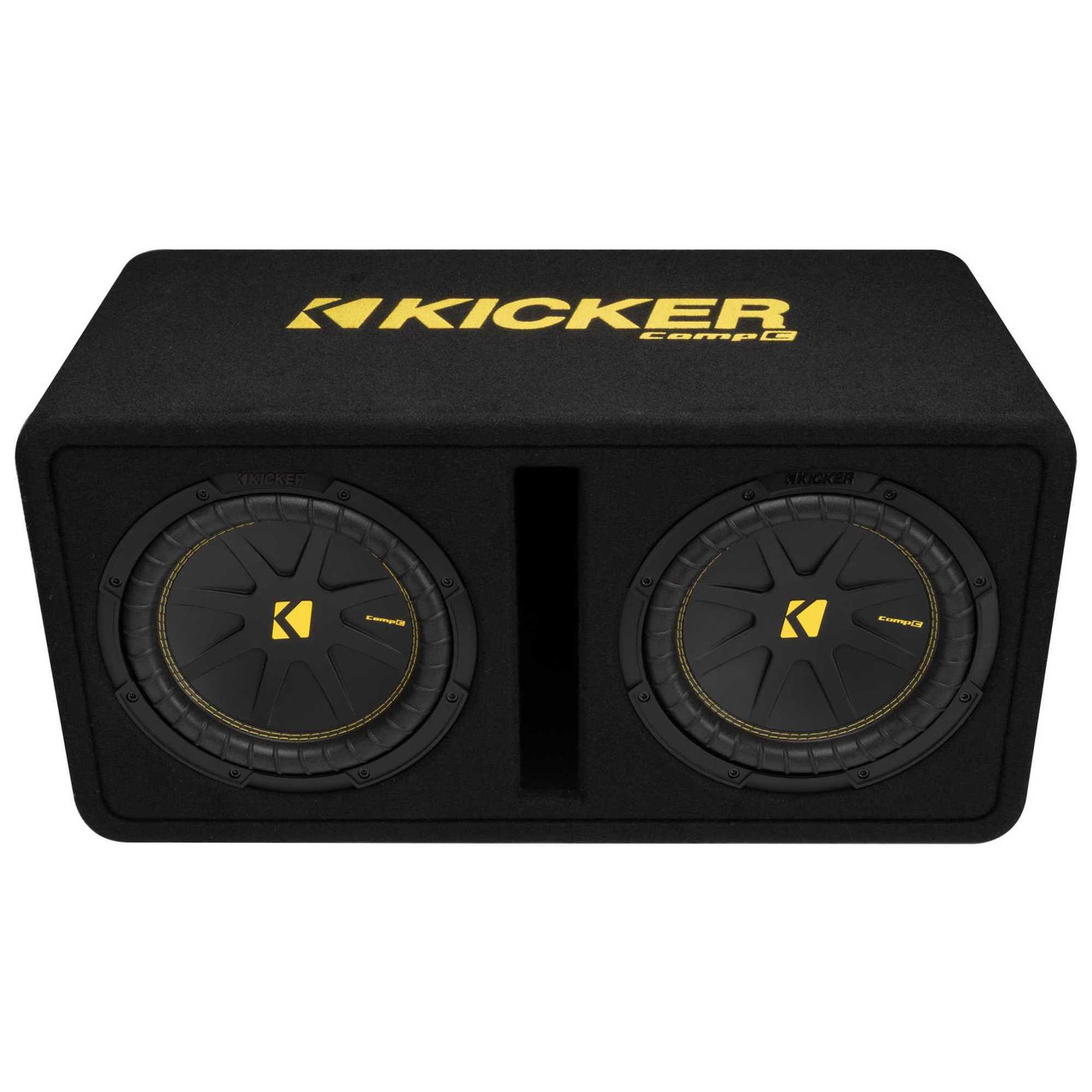 Kicker 50DCWC102 Dual CompC 10-inch Subwoofers in Vented Enclosure, 2 ...