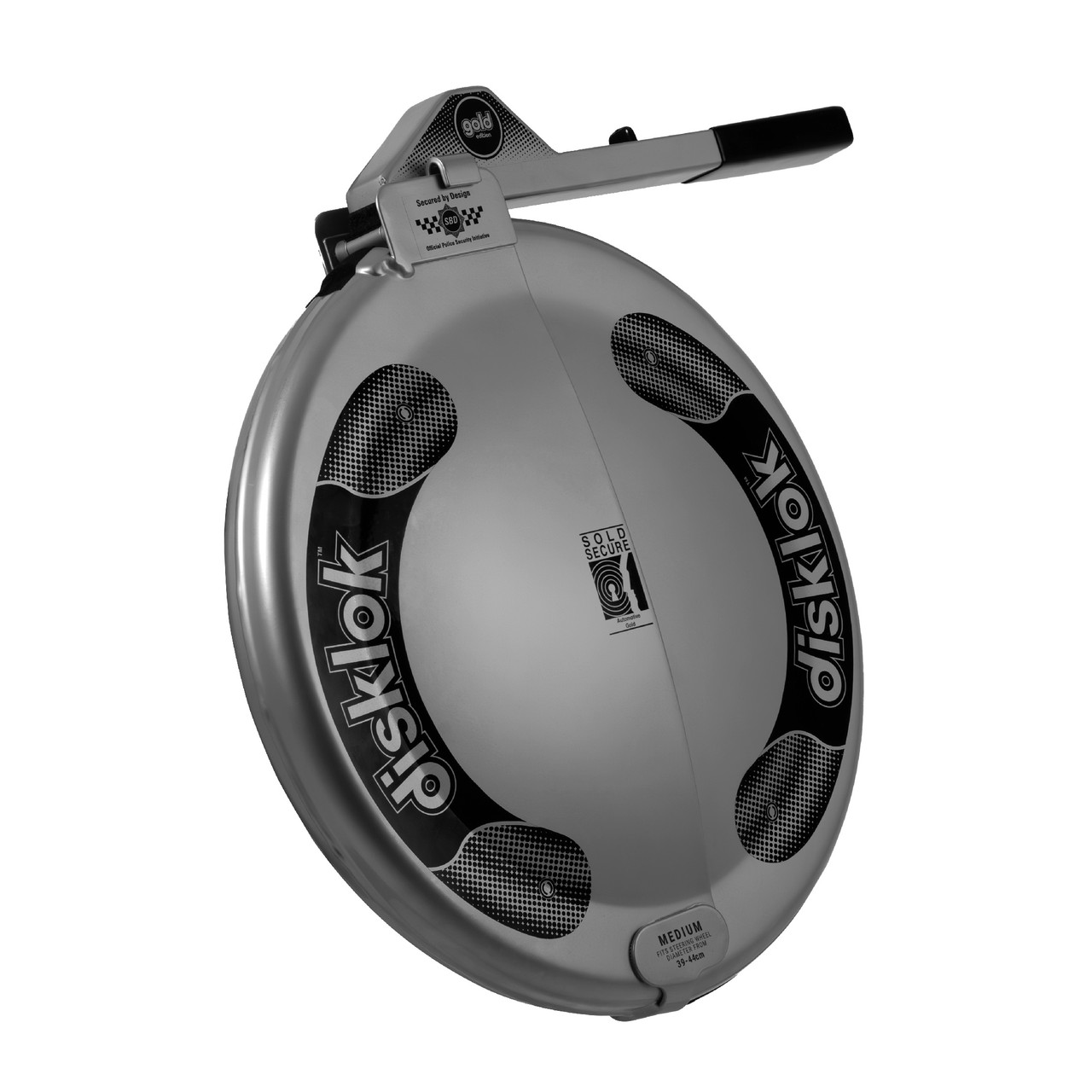 Disklok Gold Edition Hard Case Steering Wheel Lock - Medium (Fits ...