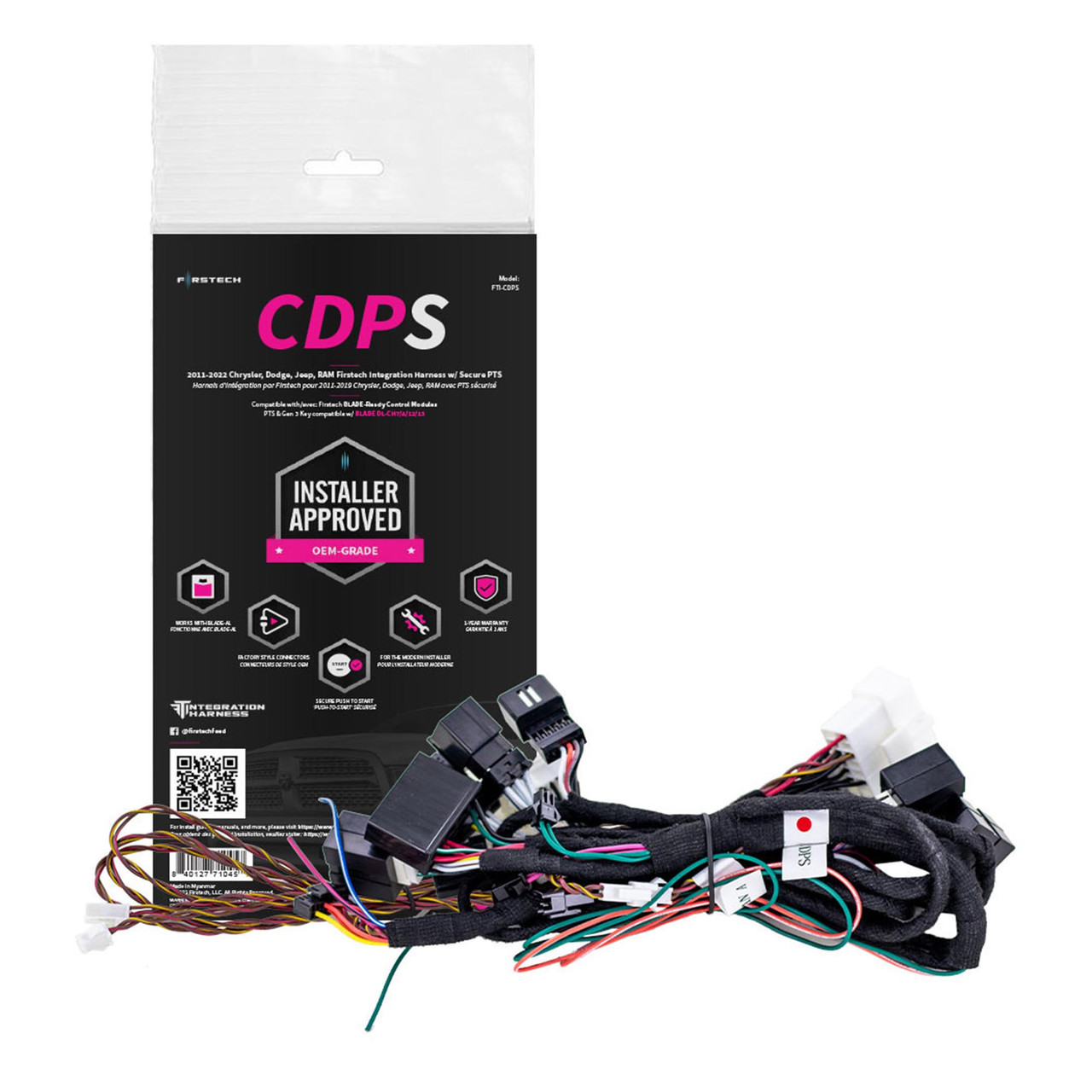 Firstech FTI-CDPS Integration T-Harness with Secure PTS Compatible With Select 2011-2022 ...