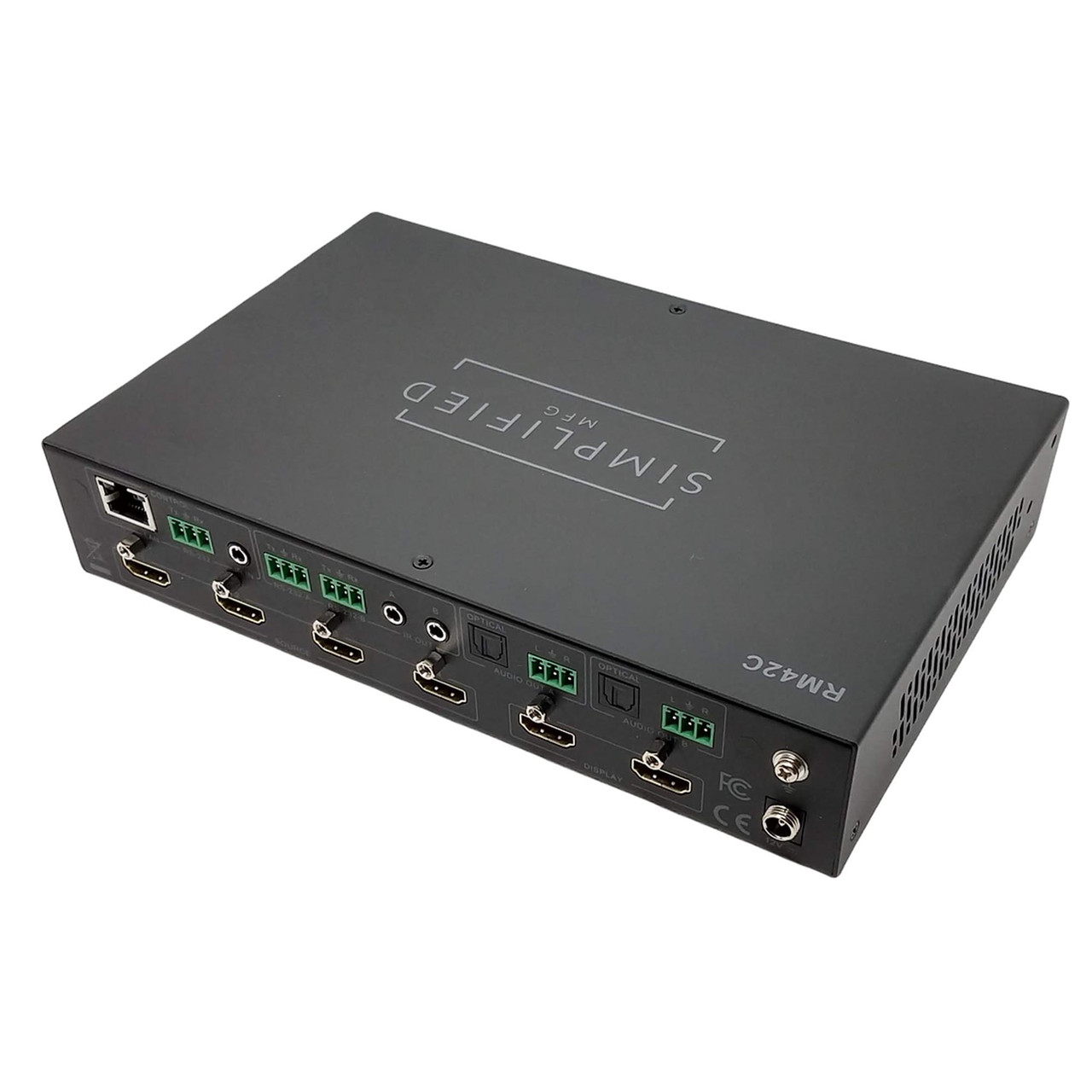 Simplified MFG RM42C 4x2 Compact HDMI 2.0b Matrix with Audio Breakout ...