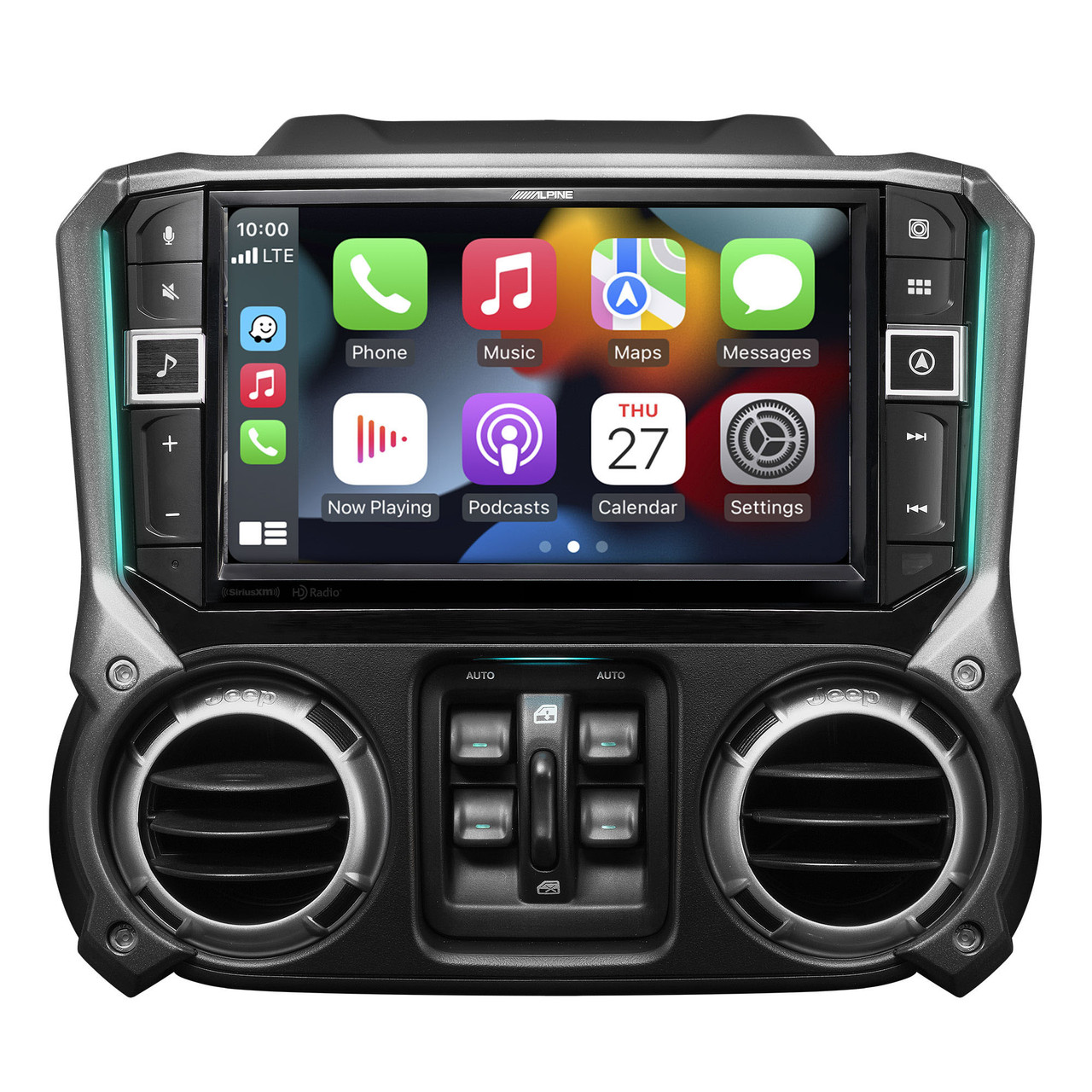 Alpine Restyle i509-WRA-JK & RUE-4360 Remote Bundle for 11-18 Wrangler ...