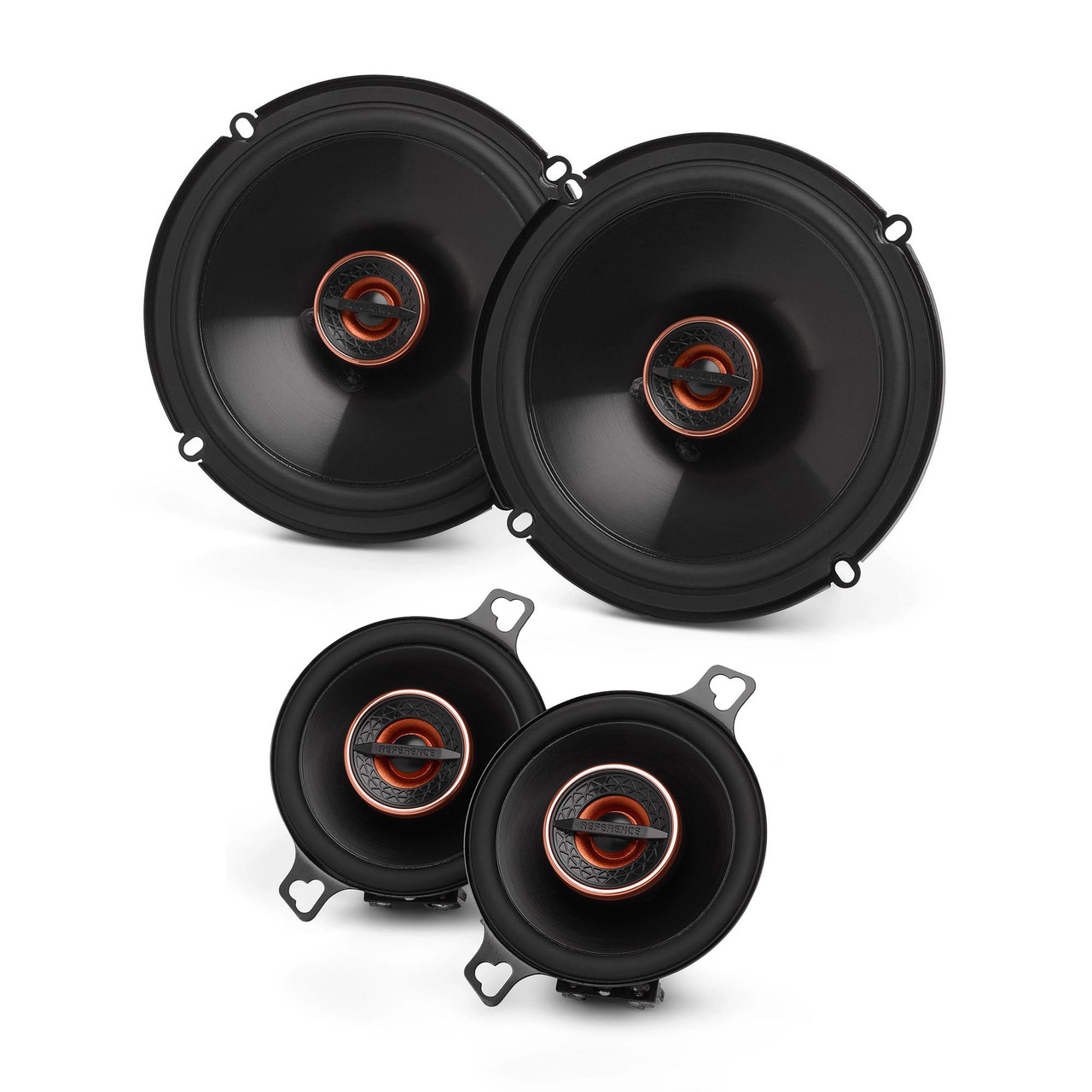 Infinity Reference Series REF607FSL 6.5" Shallow Mount Coax (Pair) with REF307F 3.5" 2-Way Coax ...