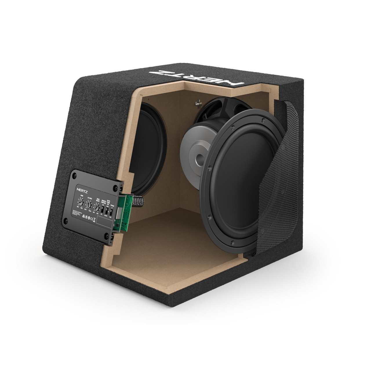 Hertz DBA 201 8" (200mm) Active Sub Box-Dual Passive Radiators ...