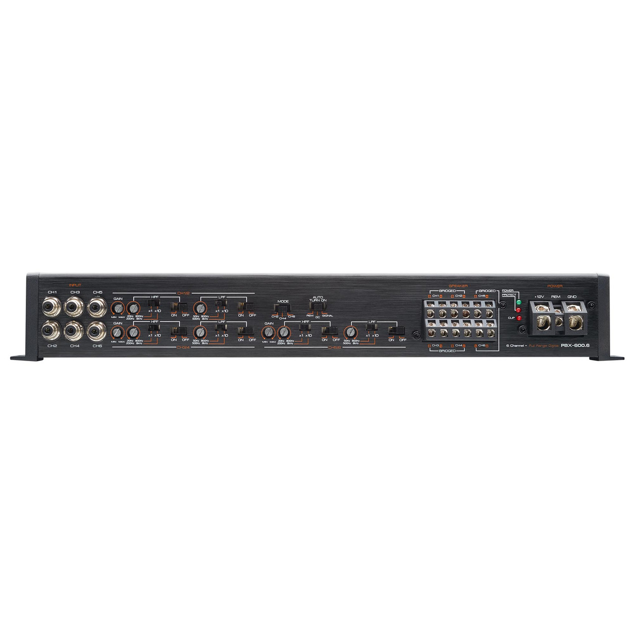 PowerBass PBX-600.6 - 6-Channel Compact Amplifier, Class-D, 100 watts x ...