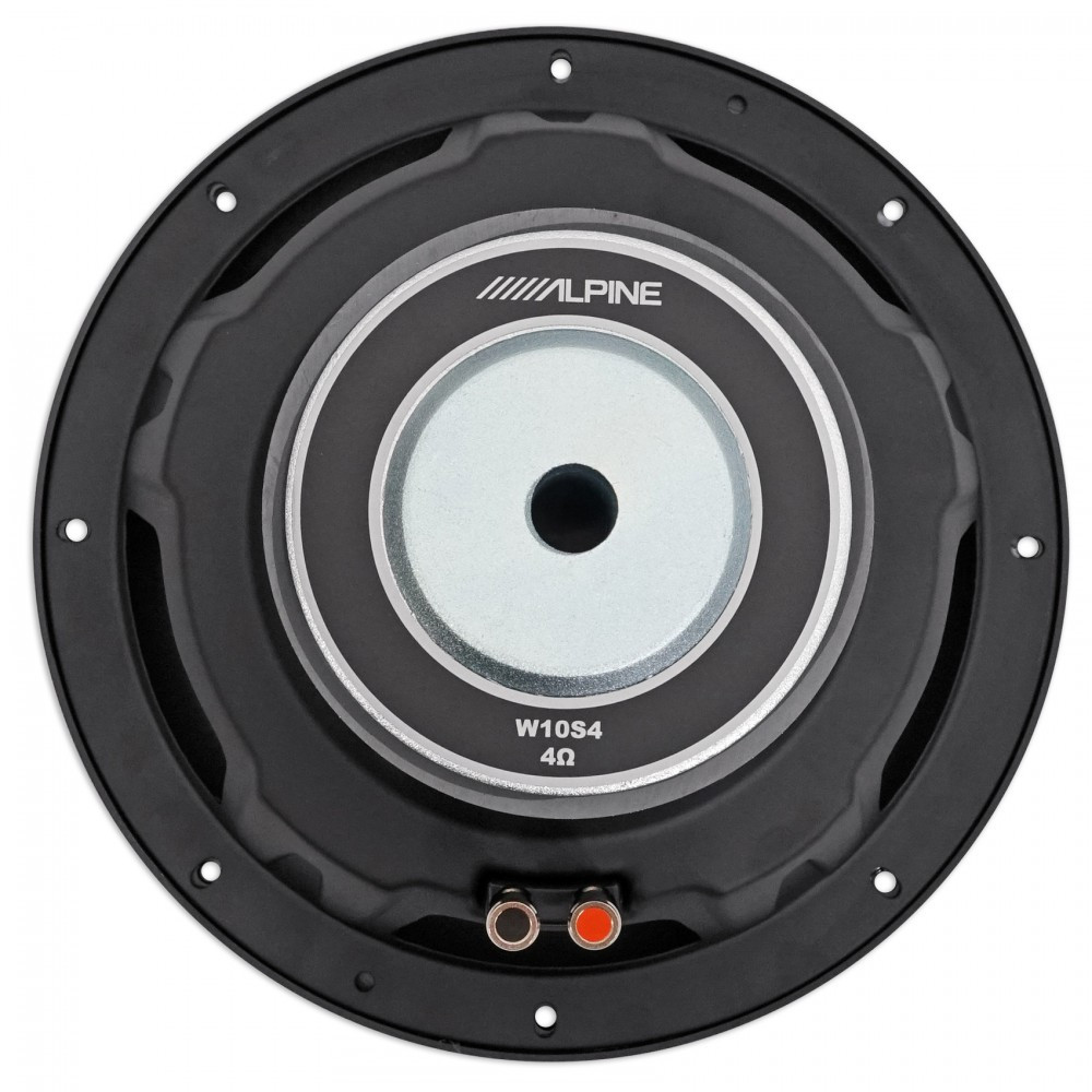Alpine (2) W10S4 10-Inch Bass Subwoofer w/ Grills, KTA-200M Mono ...