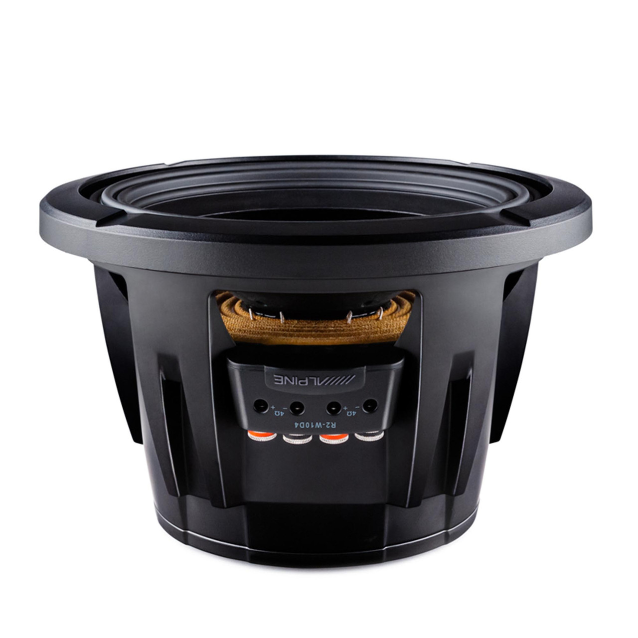 Alpine R2-W10D4 10" R-Series Sub Dual 4-Ohm & KTE-10G.3 Grill ...