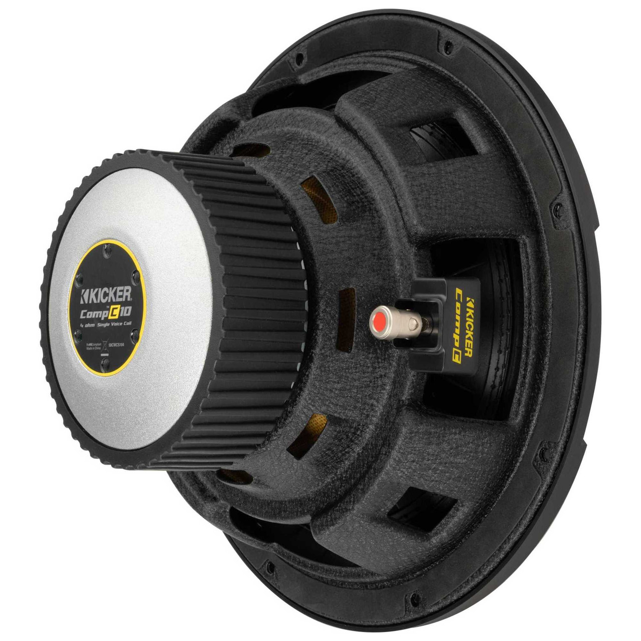 Kicker CWCS104 CompC 10" Subwoofer Single Voice Coil 4-Ohm - Creative Audio