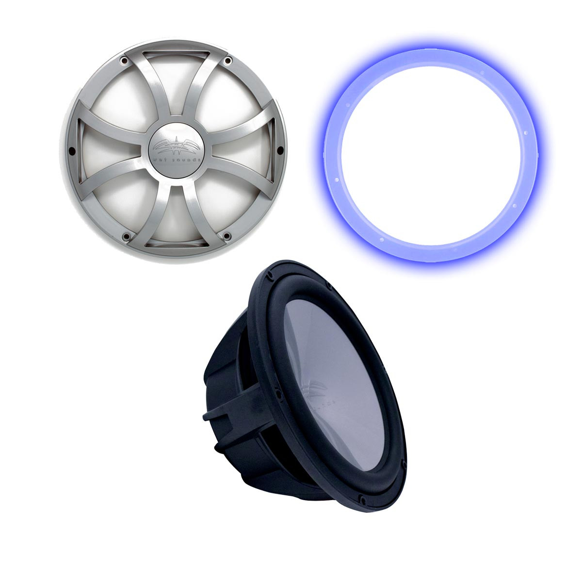 Wet Sounds REV 10 Fixed Clamp Tower Speakers with Wet Sounds ...