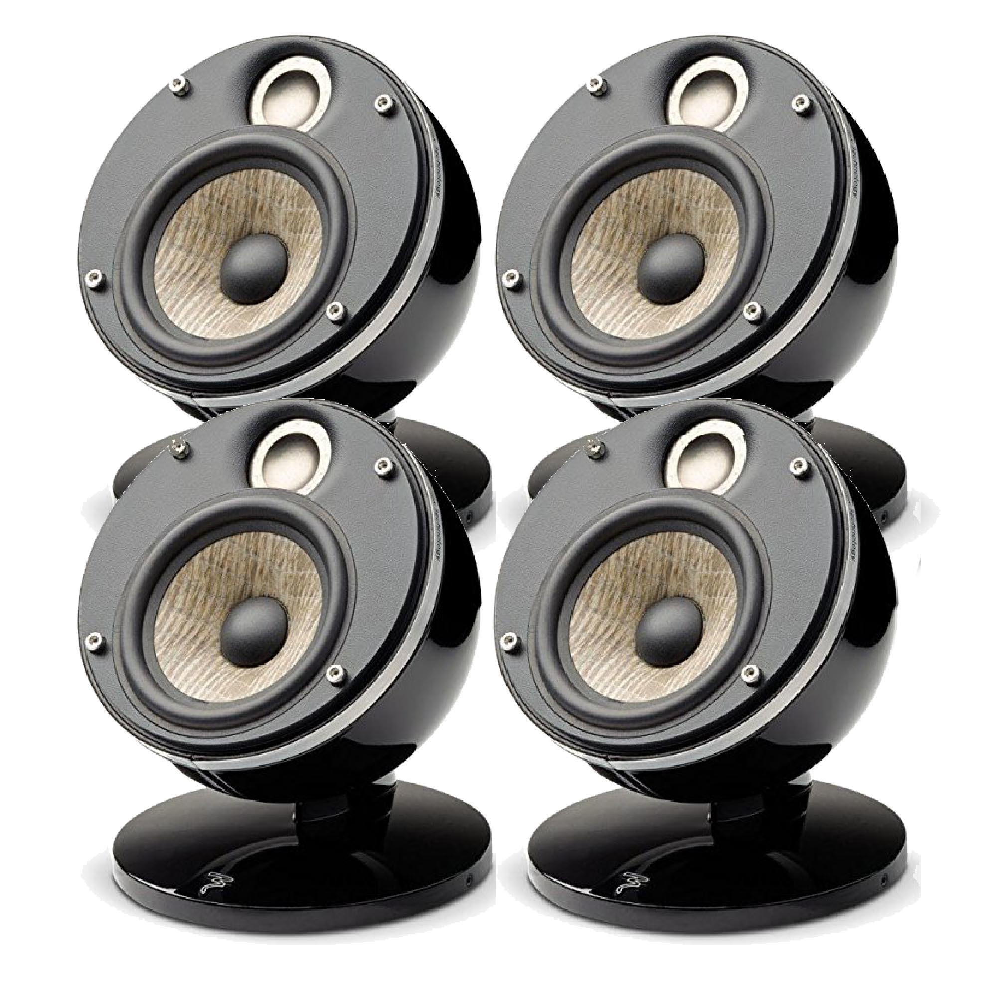 Focal Dome Pack 2.0 Flax 2-Way Compact Sealed Satellite Speaker (Black ...