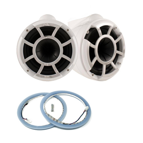 Wet Sounds REV 10 Fixed Clamp Tower Speakers with Wet Sounds ...