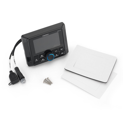 Clarion CMR-30 Wired Marine Remote with 3" Full-Color LCD Display, IP67 ...