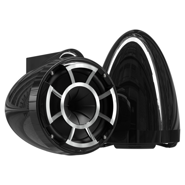 Wet Sounds REV 8 X Mount Tower Speakers - BLACK (Pair) - Creative Audio