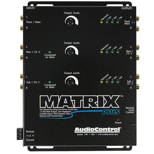 AudioControl MATRIX PLUS 6 Channel Line Driver with Optional Level ...