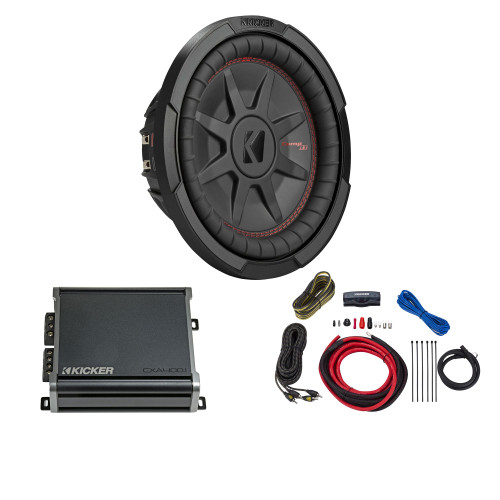 Kicker 10 Inch Comp RT Thin Woofer Includes 48CWRT104 Package with ...