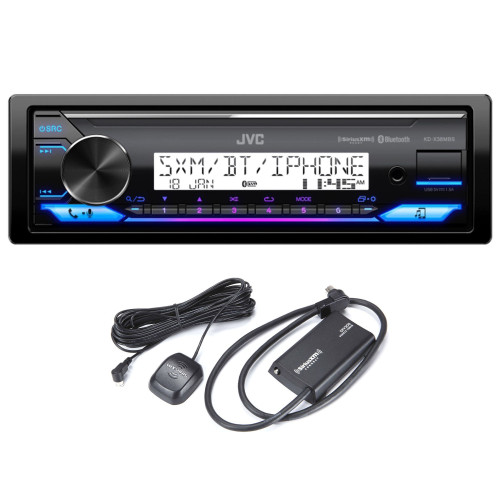 JVC KD-X38MBS Marine/Powersports Radio Receiver Bundled with SXV300M1 ...