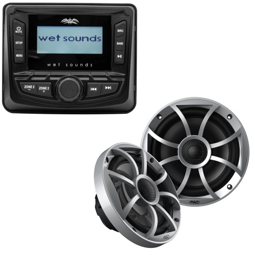 Wet Sounds WS-MC-5 3" Gauge style AM/FM Stereo with 2.7" LCD Display ...