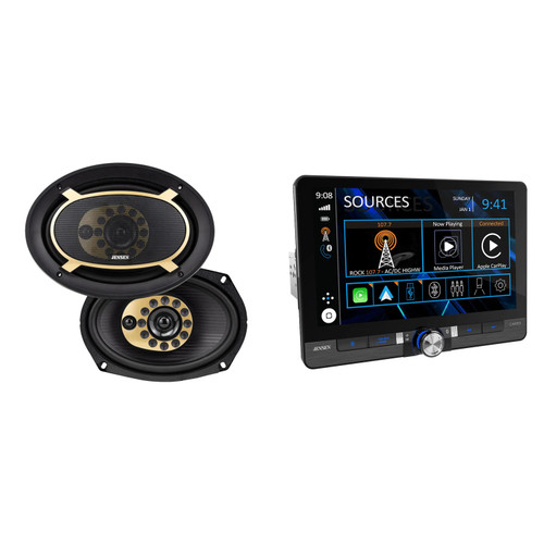 Jensen CAR813 8" Touch Screen Digital Multimedia Receiver Wireless or ...