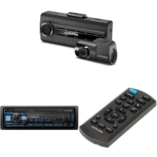 Alpine UTE-73BT, RUE-4360 Remote with DVR-C310R Dash Camera - Creative ...