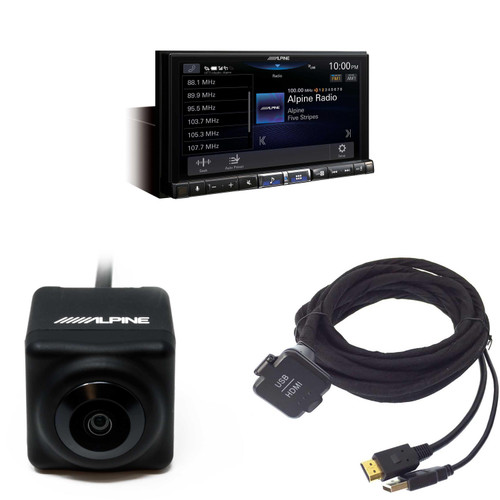 Alpine iLX-507, KCU-315UH USB / HDMI Extension Cable & HCE-C1100 Backup ...