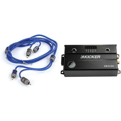 Kicker 47KEYLOC Key Series Smart Powered Line-Out Converter & 46KI22 2 ...