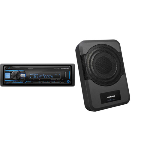 Alpine UTE-73BT Advanced Bluetooth® Multimedia Receiver w/ PWE-S8 ...