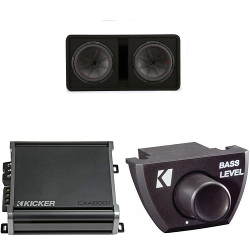 Kicker Comp R 12 Inch Dual Subwoofer in Vented Enclosure Package with ...