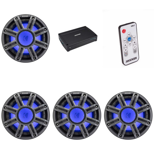 Kicker (4) 51MWF104 - MWF 10-Inch Premium Marine Subwoofer (free-air) 4 ...