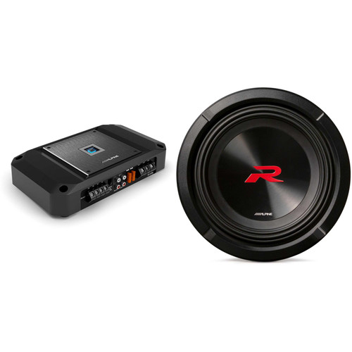 Alpine R2-W8D2 8" R-Series Sub w/ R2-A75M Mono Amp Bundle - Creative Audio