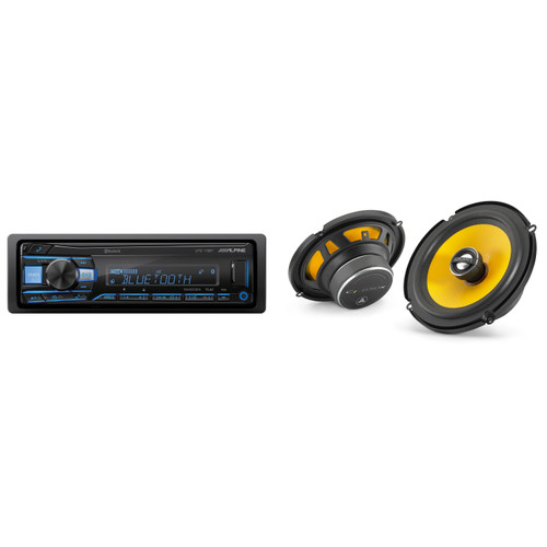 Alpine UTE-73BT Bluetooth Receiver & JL Audio C1-650X 6.5" Speakers ...
