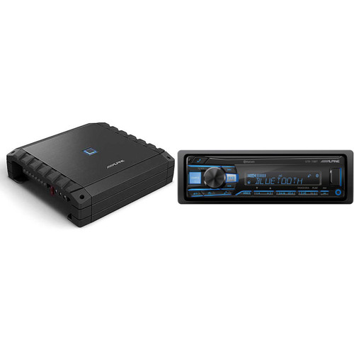 Alpine UTE-73BT Single Din Mech-Less Receiver w/ S2-A36F S-Series 4 ...