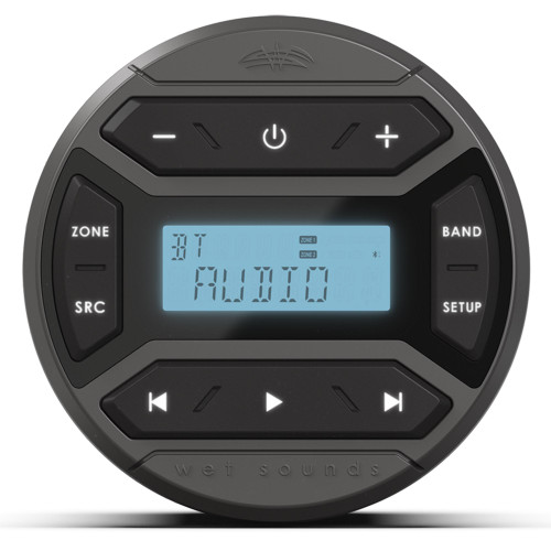 Wet Sounds WS-MC-RND Round Media Center with USB Port, AM/FM, BT, and ...