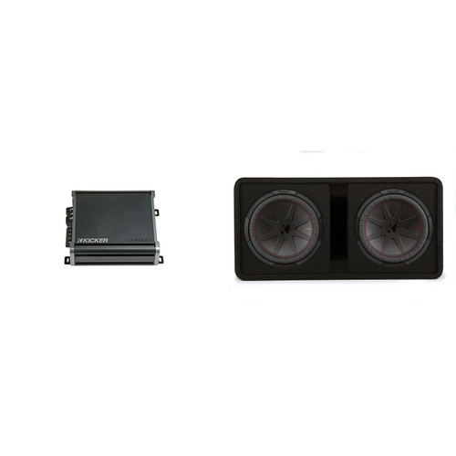 Kicker Comp R 12 Inch Dual Subwoofer in Vented Enclosure Package with ...