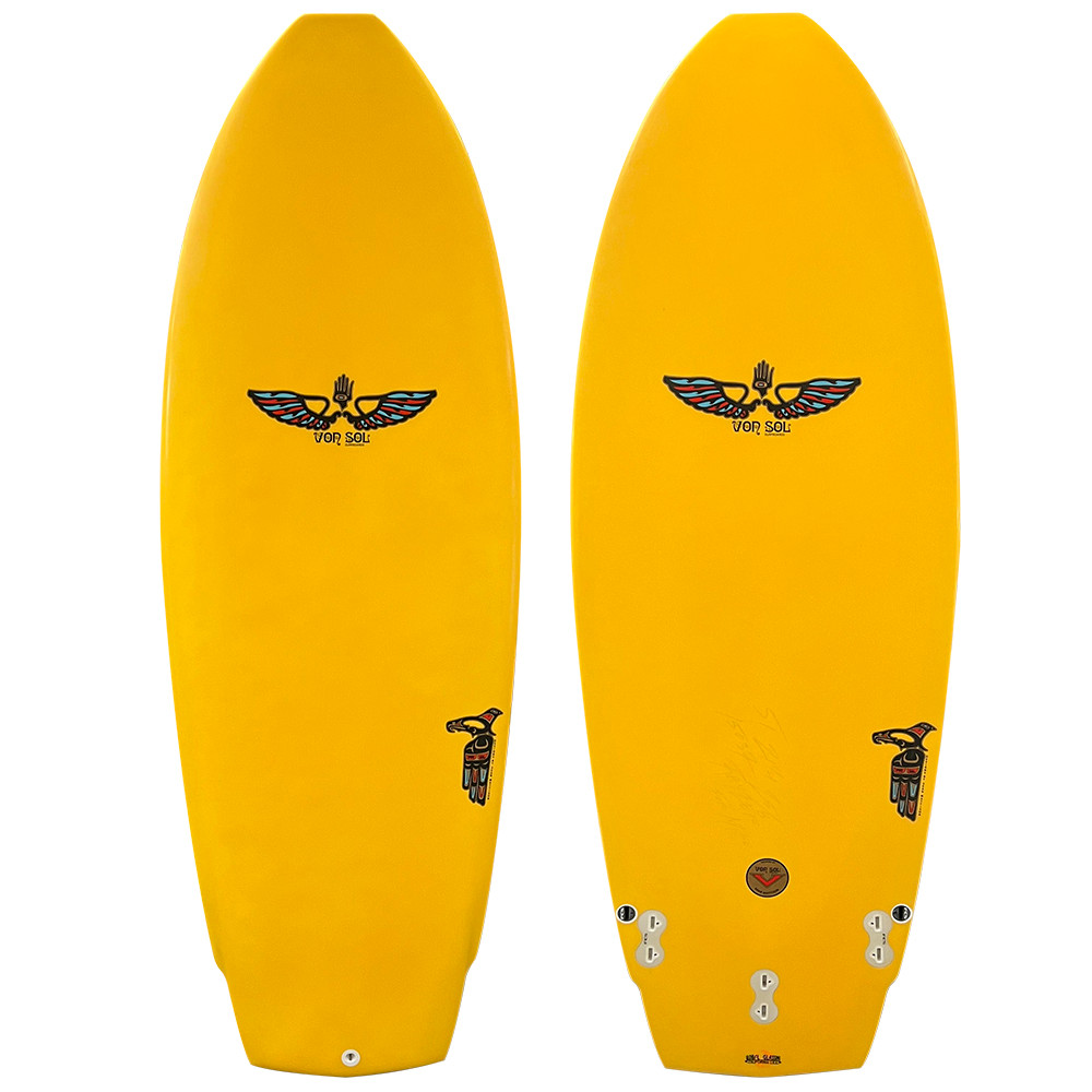 5'1" Von Sol "Rayzer" Used Stringerless Epoxy Groveler Shortboard ...