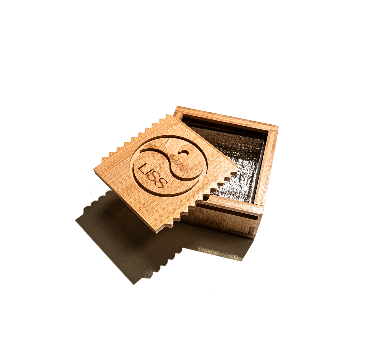 LISS "The Wax Box" Insulated Eco-Recycled Wood Box for Wax/Comb Combo ...