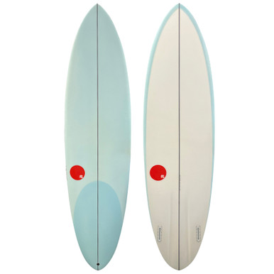 6'8" RS Surf Co "Blue Dream" New Channel Twin Pin Surfboard - Blue on ...