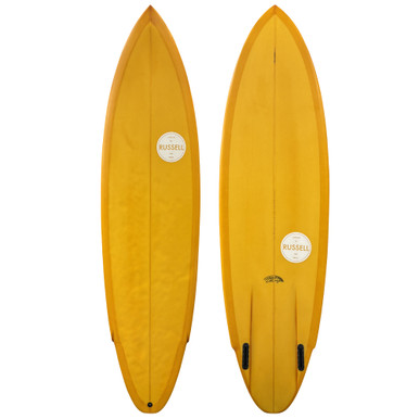 7'0" Russell Surfboards "The Frenchy" - Used Channel Bottom Twin Fin ...