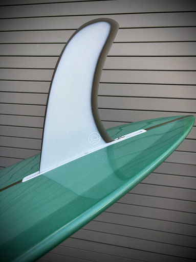 SB Series Classic "Pivot" Fin - New - Noserider Single Fin - White Smoke