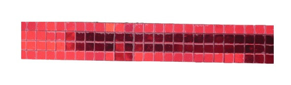 Metallic Mirrors - 4 rows Red - roxijaccessories