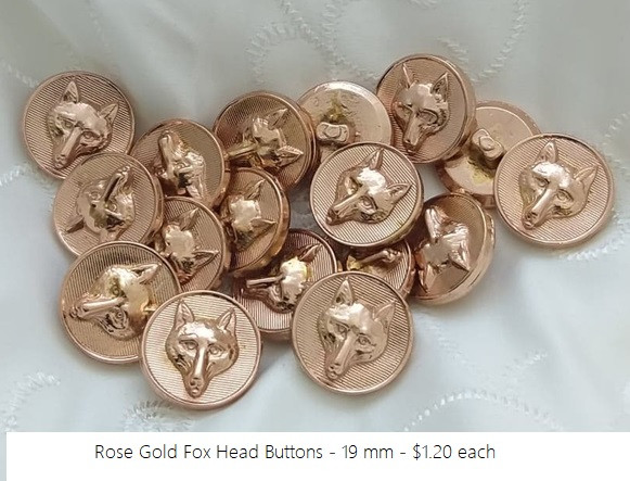 fox head buttons