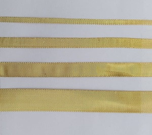 Smooth Metallic Foil Gold Ribbon per metre - roxijaccessories