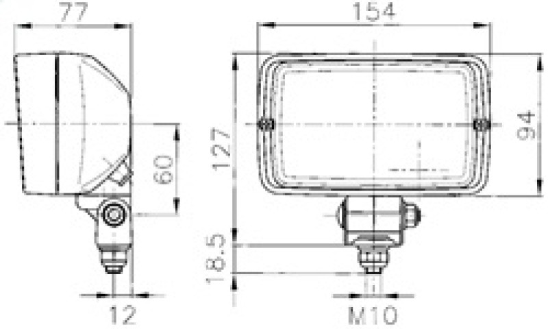 Hella Worklight 1Ga - H15522041 - JCE Racing